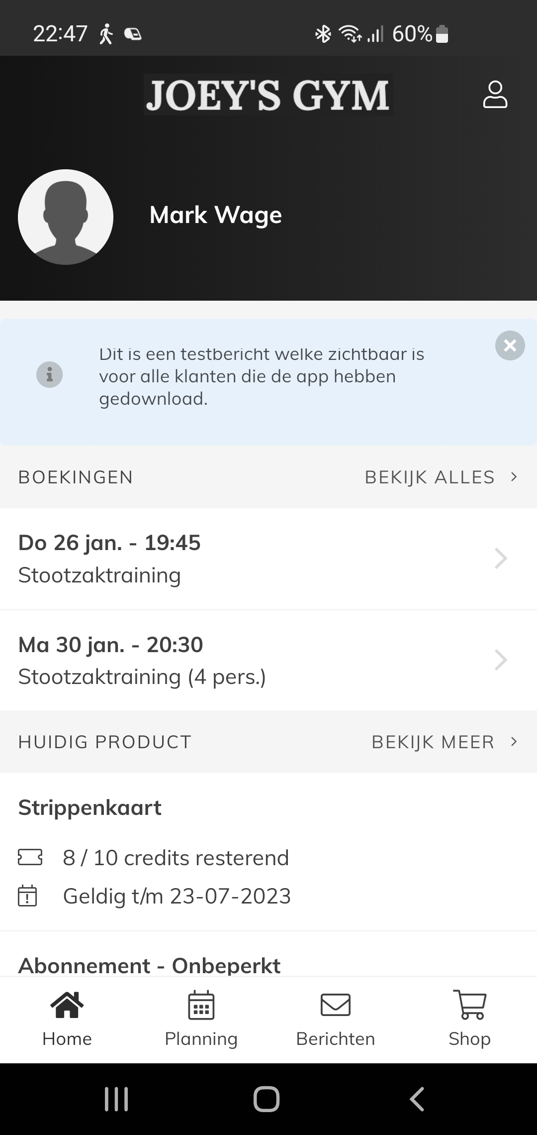 Welkom bij JOEY'S GYM - JOEY'S GYM